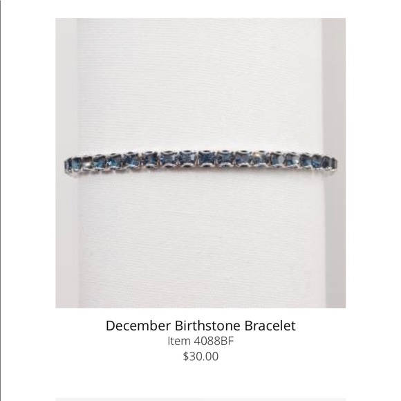 Swarovski | Jewelry | Touchstone Crystal Birthstone December Bracelet ...